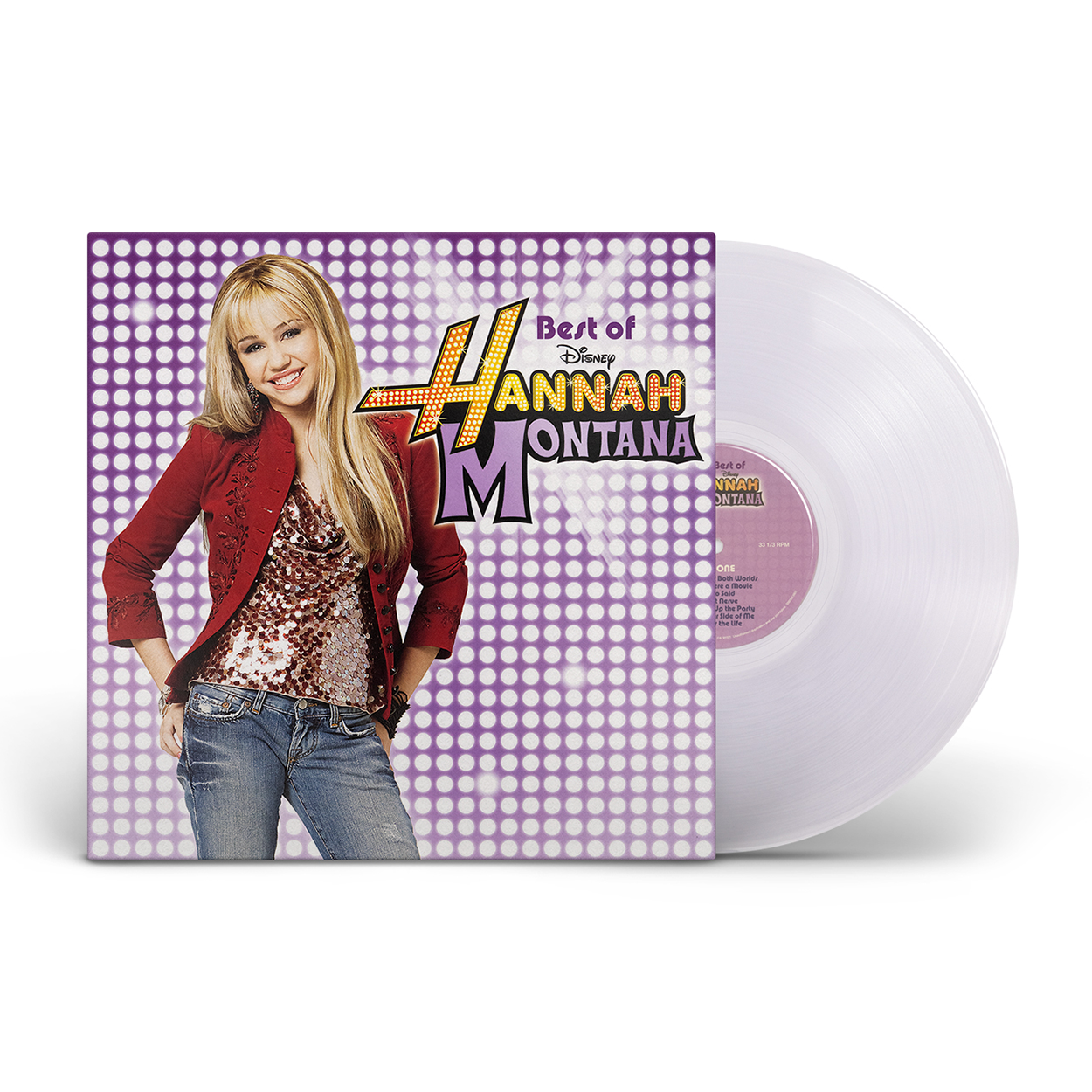 Best of Hannah Montana: Clear Vinyl LP - Disney Music Emporium UK